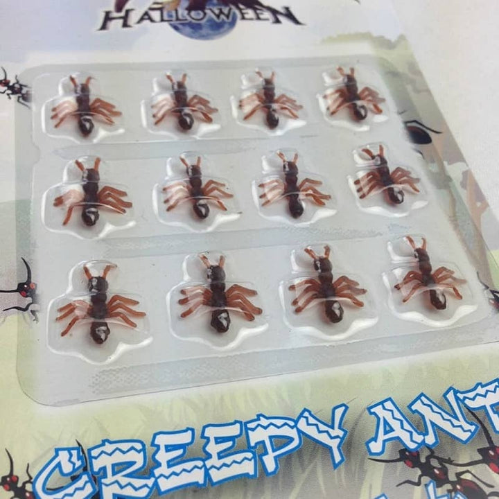 12 Fake Plastic Ants 15MM Halloween Decorations - Party Owls