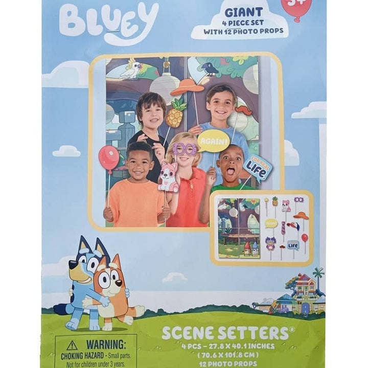 Bluey Scene Setter With 12 Photo Props - Party Owls