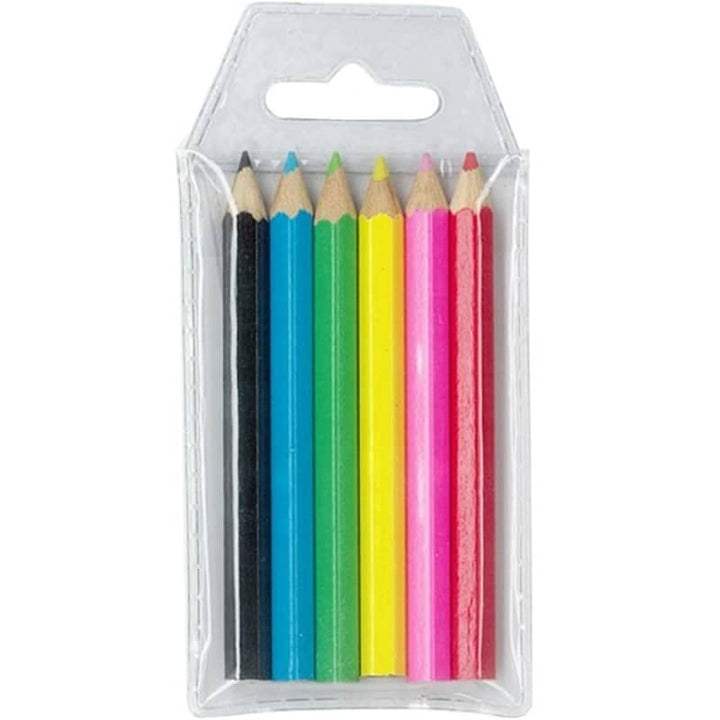 Mini Colour Pencils 6pk Assorted Colours - Party Owls